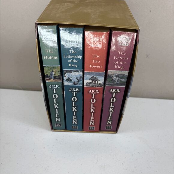 Accents | 1997 Jrr Tolkien Box Set 4 Books The Hobbit Lord Of The Rings Vintage Del Rey | Poshmark